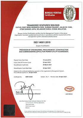 Certification – Transgrid Ventures